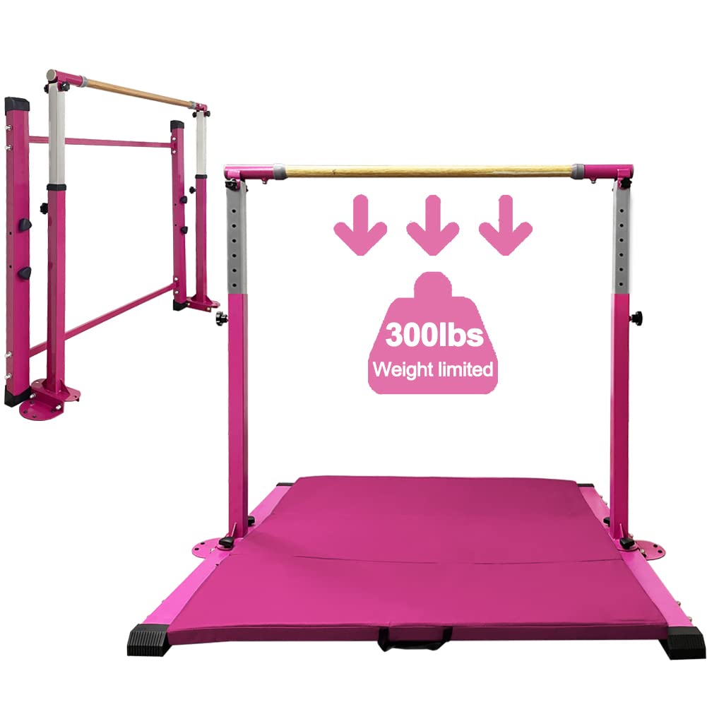 Peakpath Updated Expandable Gymnastics Kip Bar with High Density 47’X47 ...
