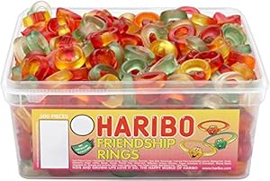 Haribo Friendship Rings Jelly Sweets 300 Pieces Full Tub: Amazon.co.uk ...