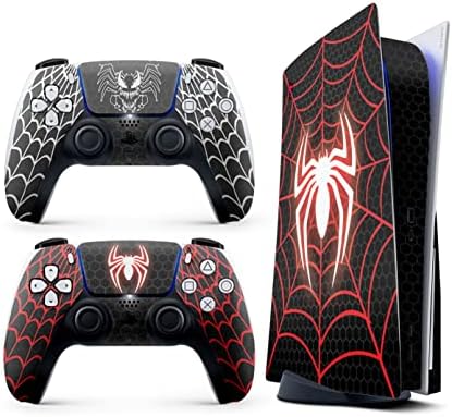HK Studio PS5 Skin with Black & Red Spider - Easy Peel and Stick PS5 ...