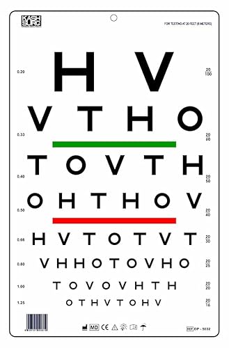HOTV Visual Acuity Color Vision Chart 20 Feet in Bahrain | Whizz Eye Charts