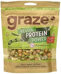 Amazon.com : Graze Natural Veggie Protein Power Snack Mix with Spicy ...