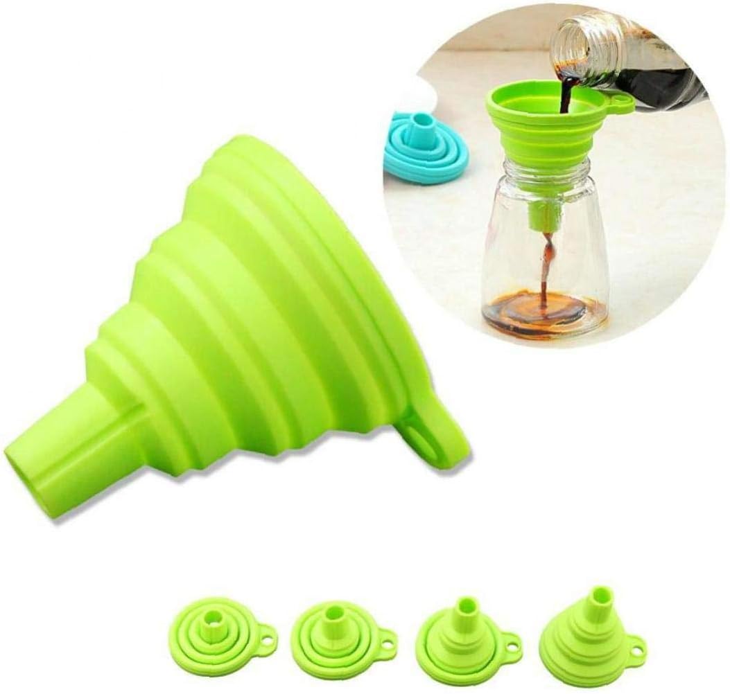 Amoyer Mini Silikon Faltbare Trichter Silikon-Gel-Faltbare ...