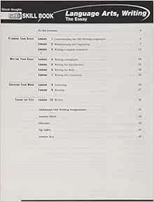 GED Skill Books: Workbook Language Arts, Writing: Essay: STECK-VAUGHN: 9780739854198: Amazon.com ...