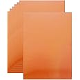 Amazon.com : 20 Sheets Orange Metallic Cardstock Paper 8.5 x 11in ...
