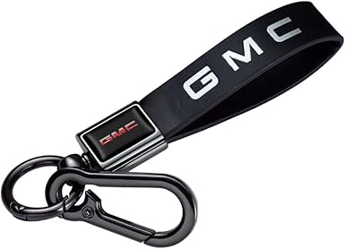 Genuine Leather Car Logo Keychain Suit for GMC Sierra Denali Canyon ...