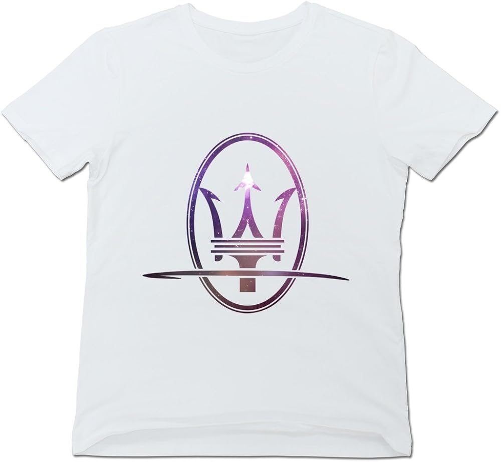 Amazon.com: Men's Italy Luxury Car Maserati Logo Tee M White: Clothing