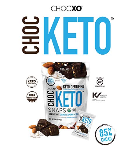 ChocKETO Dark Chocolate Coconut Snaps with Almonds and Sea Salt | Keto ...