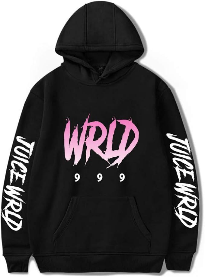 Amazon.com: YEOU Juice Wrld Printing 999 Casual Round Neck Hoodie ...
