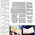 Amazon.com: SMTHOME 13X Clear Acrylic Wallet Pattern Stencil Template ...