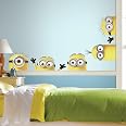 Minions Despicable Me 3 Peeking Minions Giant Peel and Stick Wall ...