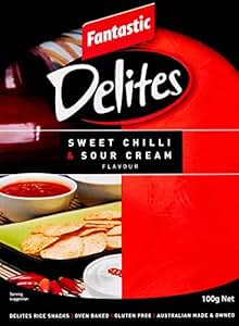 Fantastic Delites Sweet Chilli and Sour Cream Rice Crackers, 100g ...