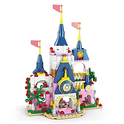 FUN LITTLE TOYS Princess Castle Building Blocks, Castle Building Set ...