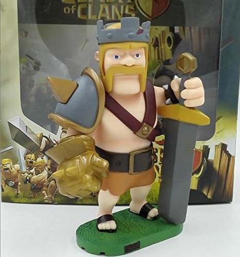 Anime HOT COC Clash Of Clans Archer Queen Barbarian King Action Figure ...