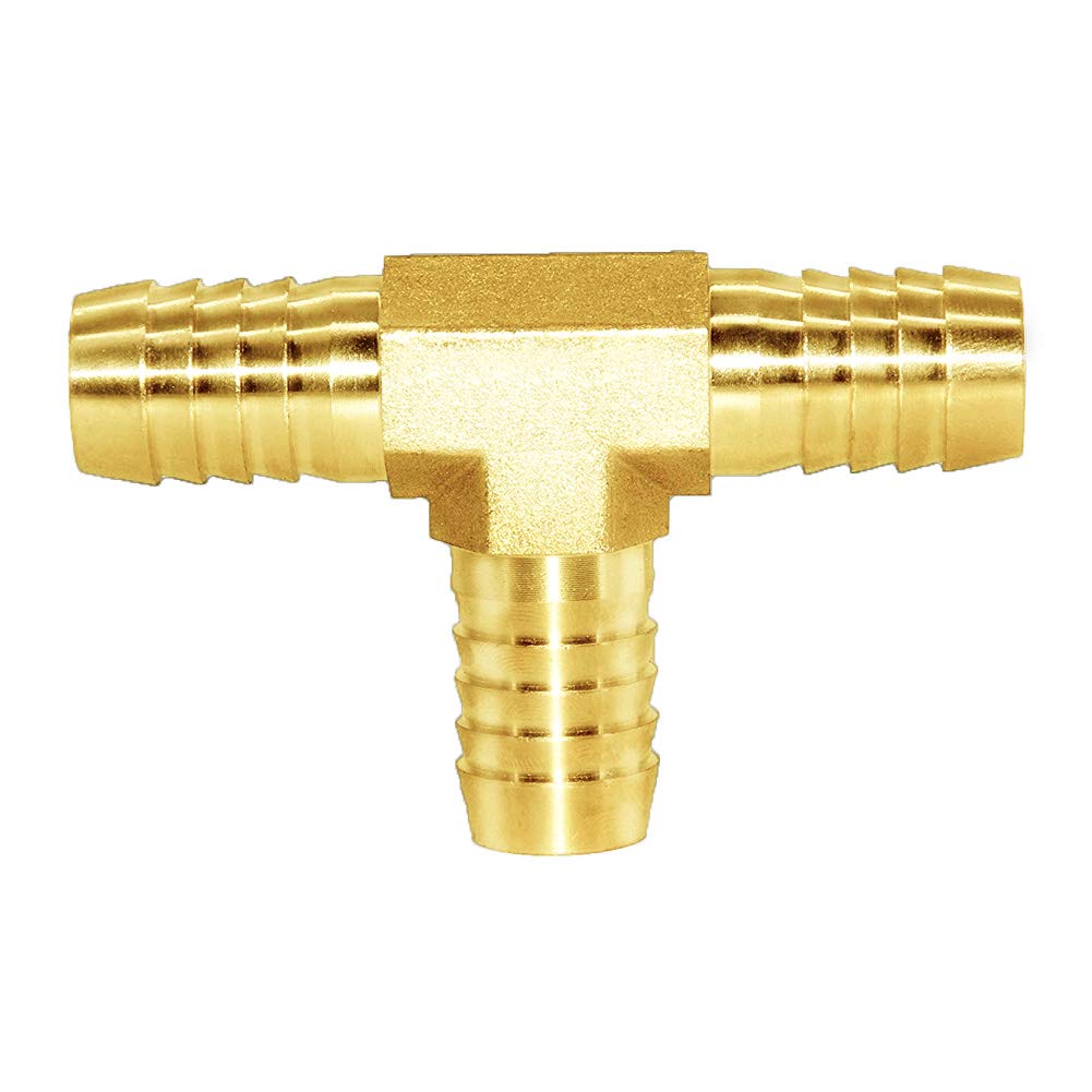 Tee T 3 Way Union Fitting Intersection/Split Brass Water/Fuel/Air ...
