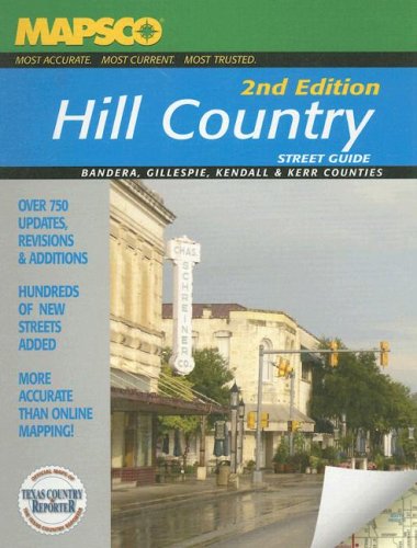 Hill Country Street Guide: Mapsco: 9781569664483: Amazon.com: Books