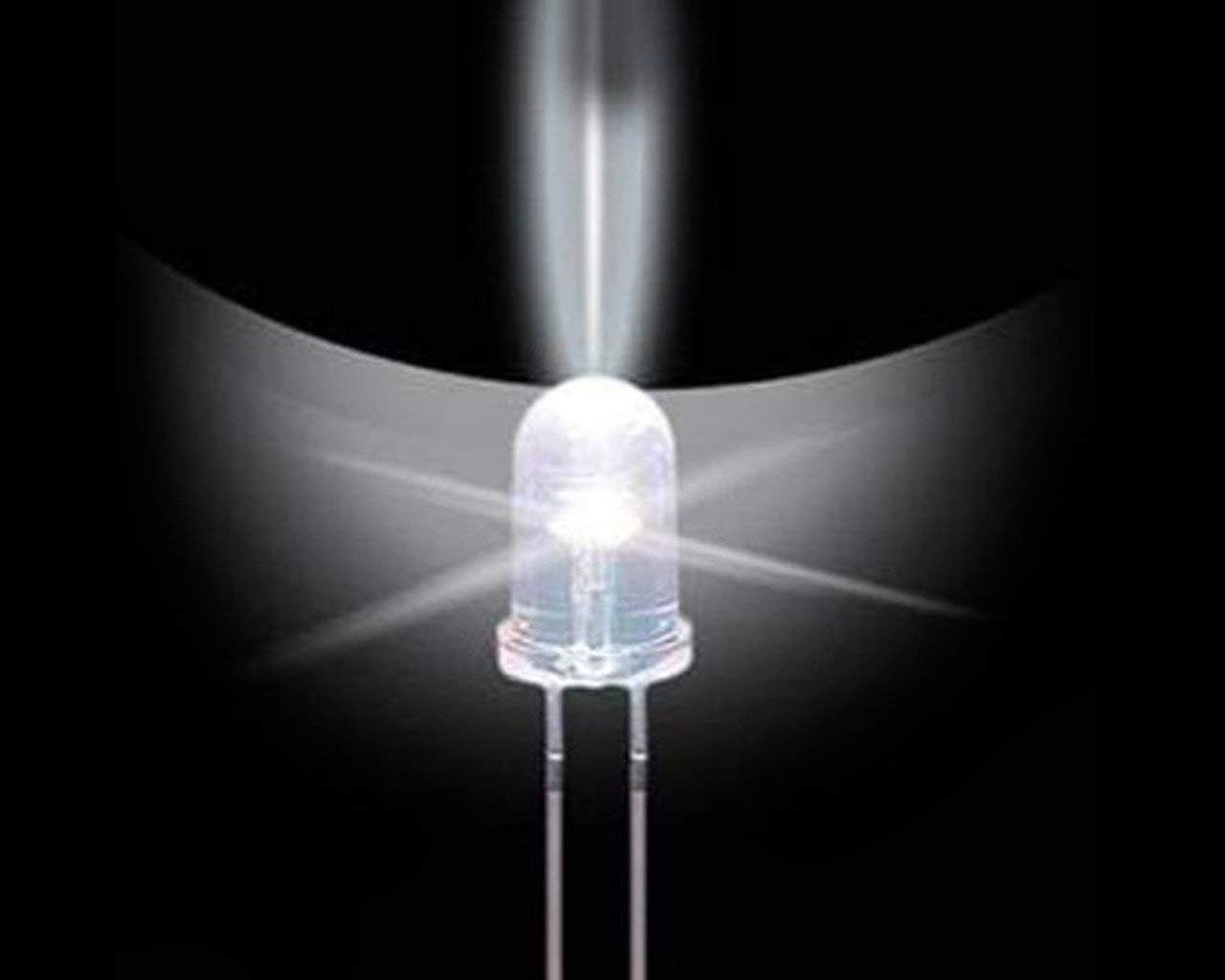 Amazon.com: 10mm LED Bulb- White (50 Pack): Computers & Accessories