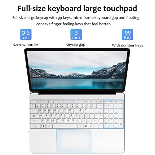 KUU A8S Pro 15.6 inch Laptop, Celeron J4125 Quad-Core 8GB RAM 256GB SSD ...