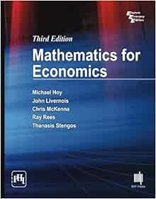 Mathematics for Economics: HOY et al: 9788120346482: Amazon.com: Books