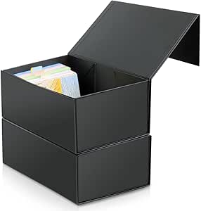 Amazon.com: 4X6 Index Card Holder, Index Card Storage Box 4 x 6 Inches ...