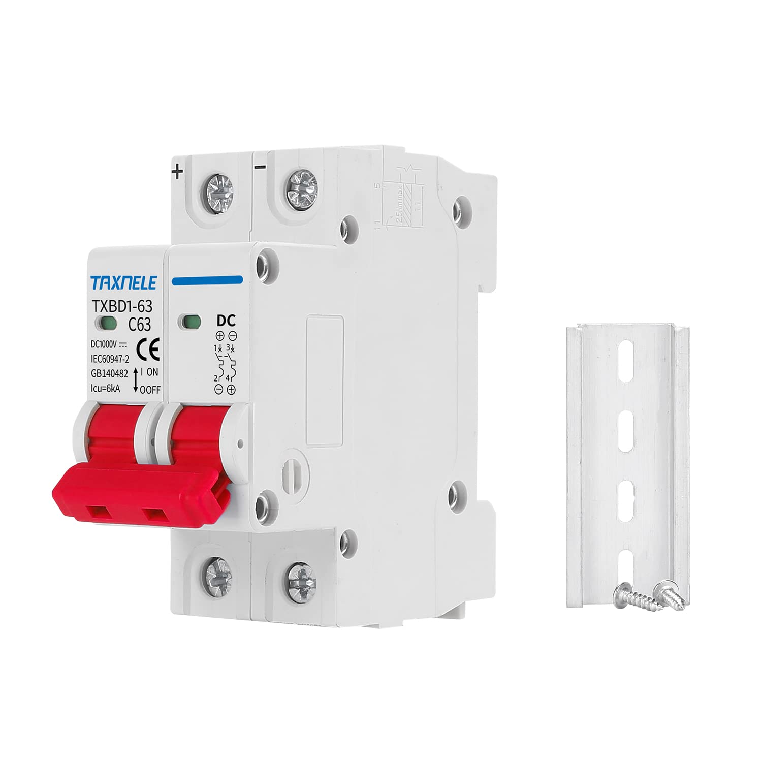 Mua DC Miniature Circuit Breaker 2P 1000V 63A Solar Mini Circuit Breaker Battery Switch Thermal ...