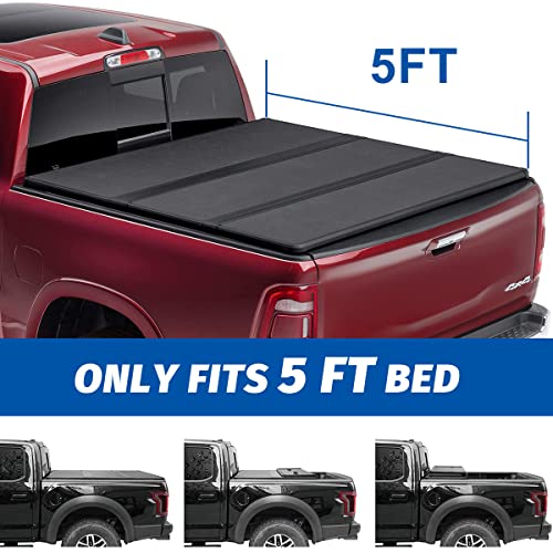 ZSPART Hard Tri-Fold Truck Bed Tonneau Cover Fits for Ranger 2019 ...