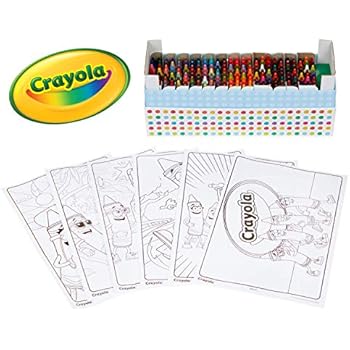 Amazon.com: Crayola 150-Count Telescoping Crayon Tower, Storage Case ...