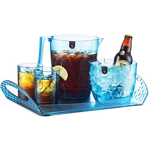 Crippa Small Ice Bucket | 2-Quarts Premium Ice Bucket With Lid & Tongs ...