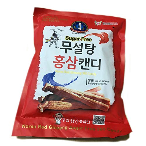 [LENITH] HongSamIn Korean Premium Red Ginseng Candy Sugar Free 500g (17 ...