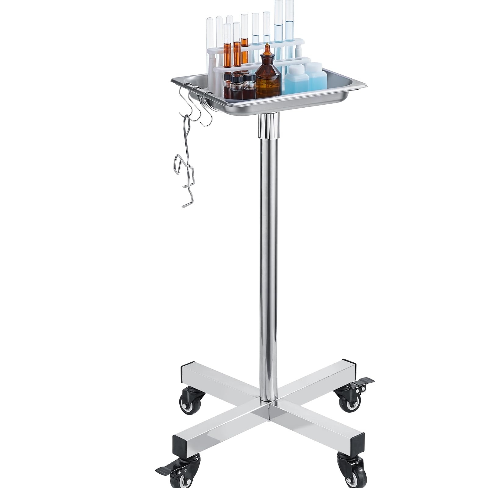 VEVOR Mayo Stand, Stainless Steel Mayo Tray, Load Capacity up to 36 lbs ...
