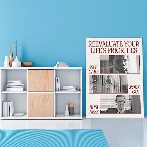 American Psycho Vintage Poster Patrick Bateman Poster Oil On Canvas ...