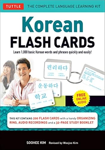 Korean Flash Cards Kit: Learn 1,000 Basic Korean Words and Phrases ...