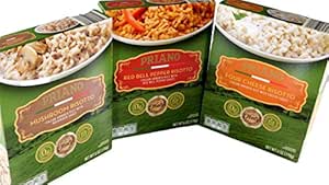 Amazon.com : Priano Italian Arborio Rice Risotto Sampler Trio, Mushroom ...