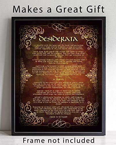 Amazon.com: Desiderata Poem Wall Art, 11"x14" Un framed Print ...
