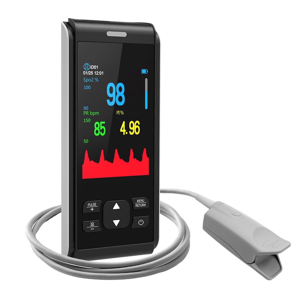 Pulse Oximeter Fingertip Handheld Pulse Oximeter With Continuous ...