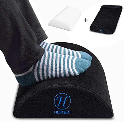 HOKEKI Foot Rest Under Desk, Soft Yet Firm Foam Foot Cushion Under Desk ...