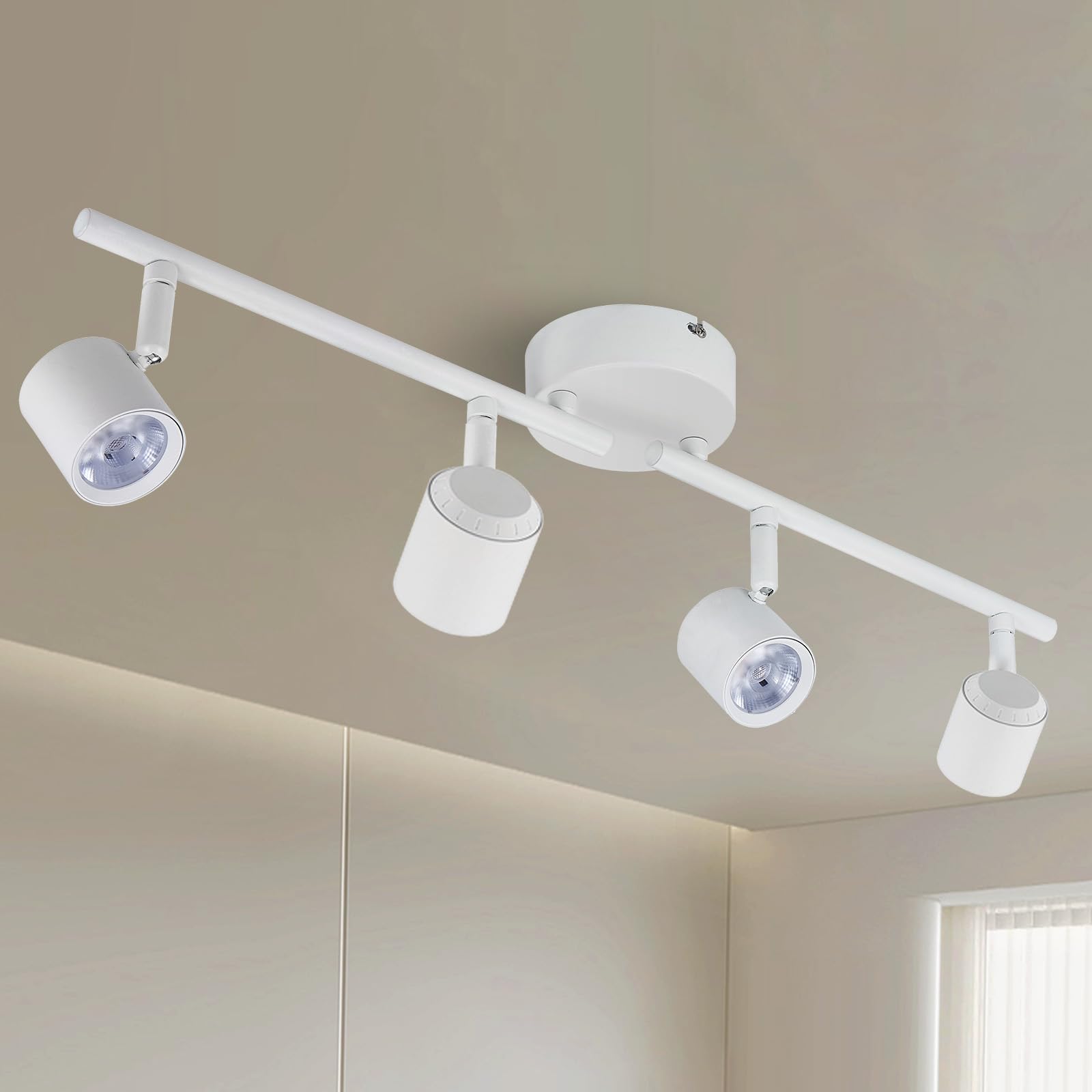 Arcfox 30W 4 Light LED Track Lighting Fixtures Ceiling Spotlight 3000K ...