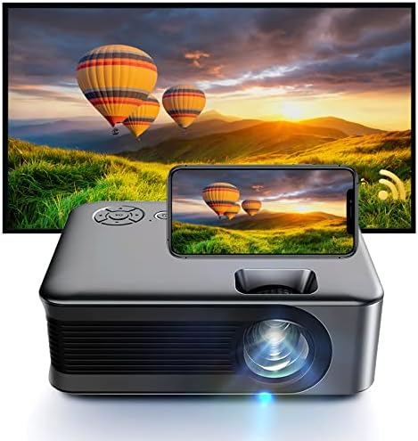 Portable Video Projector, 1080p 3000 Lumens A30AIR Home Theater Phone ...