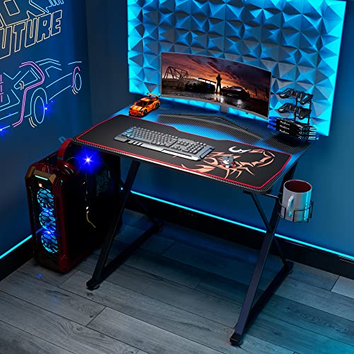 EUREKA ERGONOMIC Gaming Desk 31 Inch,Small Gaming Table for Kids, X ...