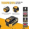 TECCPO 20V MAX 4.0 Ah Lithium Ion Battery-Pack, Rechargeable ...