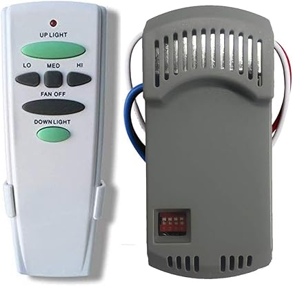 Ceiling Fan Remote Control Kit with Receiver Replaces Hampton Bay ...