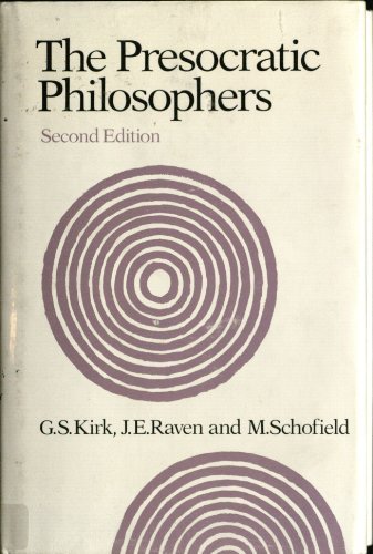 Amazon.com: The Presocratic Philosophers: A Critical History with a ...