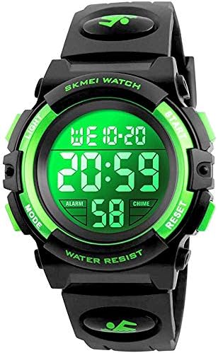 Mens LED Digital Watch Chronograph Sports Watches 50m Waterproof ...