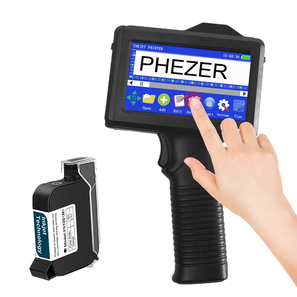Mua Phezer Handheld Inkjet Printer for Any Surface, Lightweight and ...