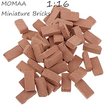 Amazon.com: MOMAA 1/16 Miniature Brick -Scale Wall Bricks Mini Bricks ...
