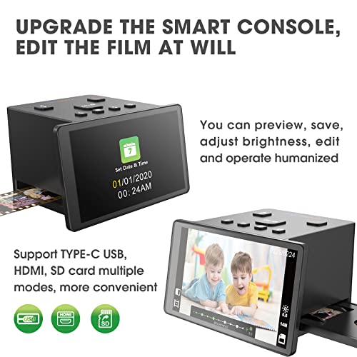 DIGITNOW 35mm Film Scanner & Slide Viewer with a Large 5” LCD Screen ...