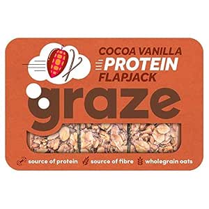Amazon.com: Graze Cocoa & Vanilla Protein Flapjack - 53g (0.11 lbs)