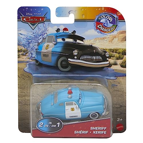 Disney Pixar Cars Toys, Color Changers Sheriff Toy Cars Black to Blue ...