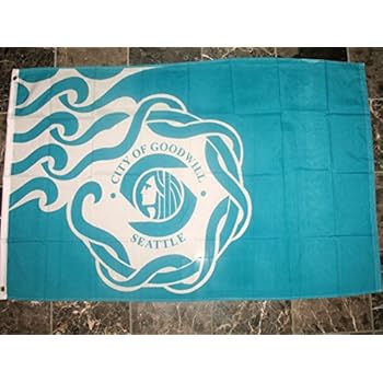 Amazon.com : SEATTLE FLAG, 3'x5' city of seattle, washington state ...