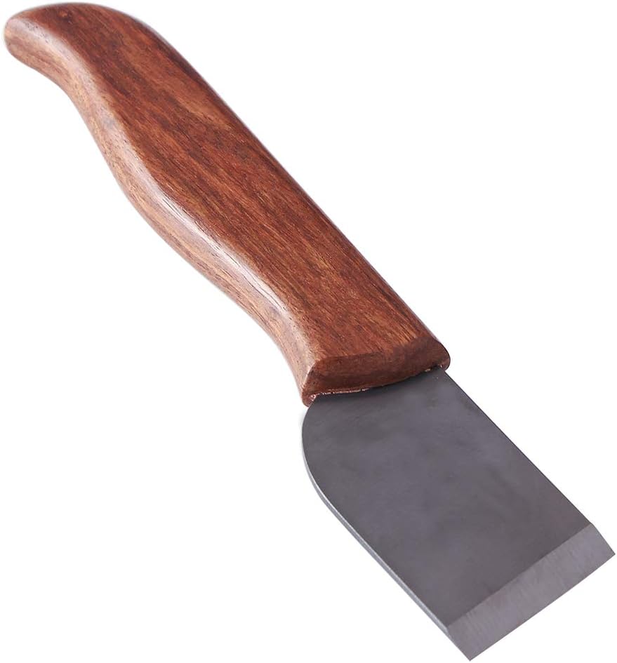 DIY Leathercraft Tool Wooden Handle Leather Cutting Knife Leather ...