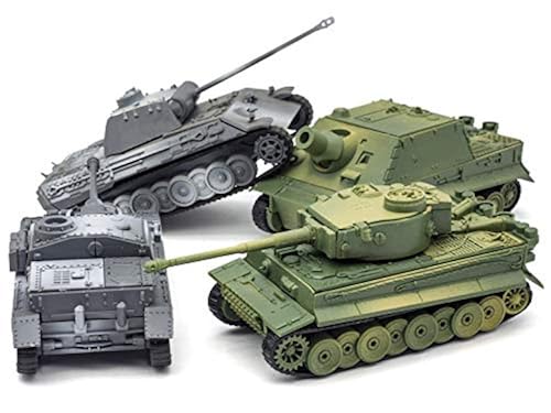 Kvvdi 4 Sets Upgrade 3D Puzzles Plastic Model Toy Tank Kit for Adults ...
